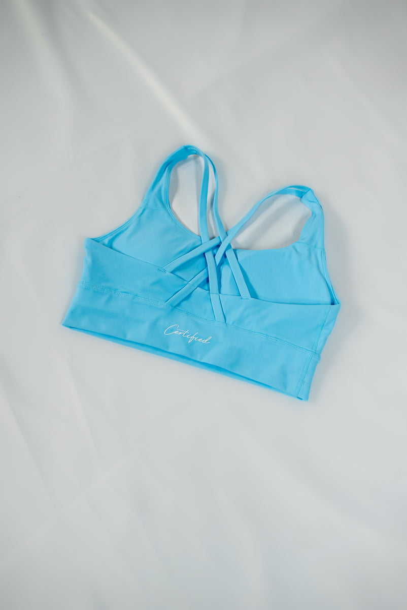 Baby Blue Sports Bra – Certified Athletics